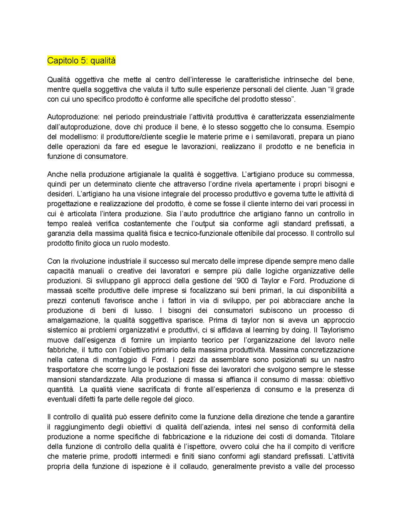 Tecnologia Dei Cicli Produttivi Docsity
