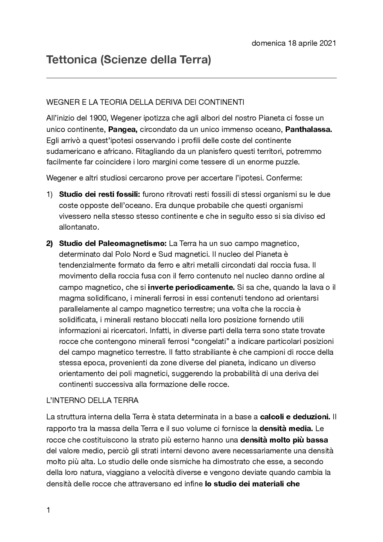 Scienze Della Terra Tettonica Appunti Di Scienze Della Terra Docsity