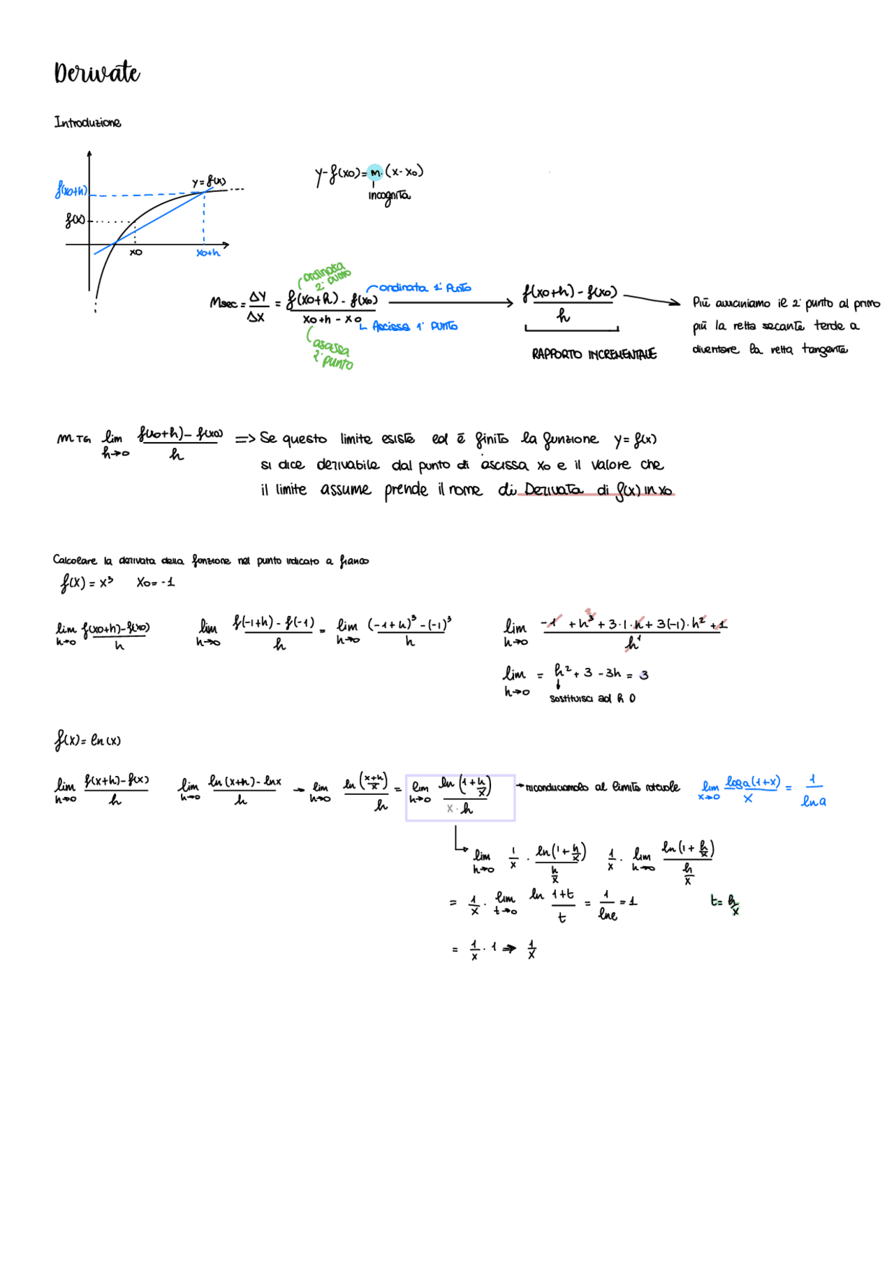 Le Derivate Formulario Docsity
