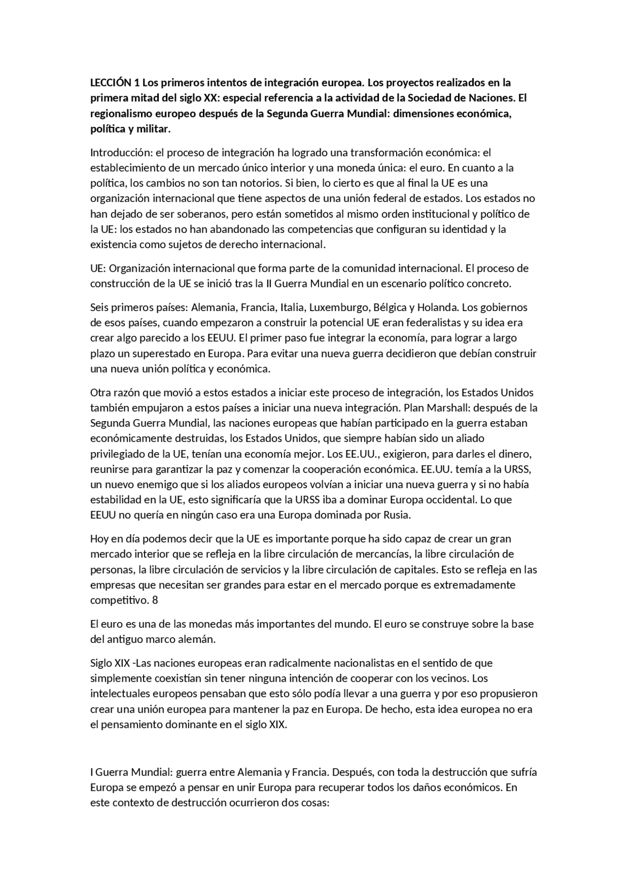 Institucions Dret Comunitari Europeu Docsity