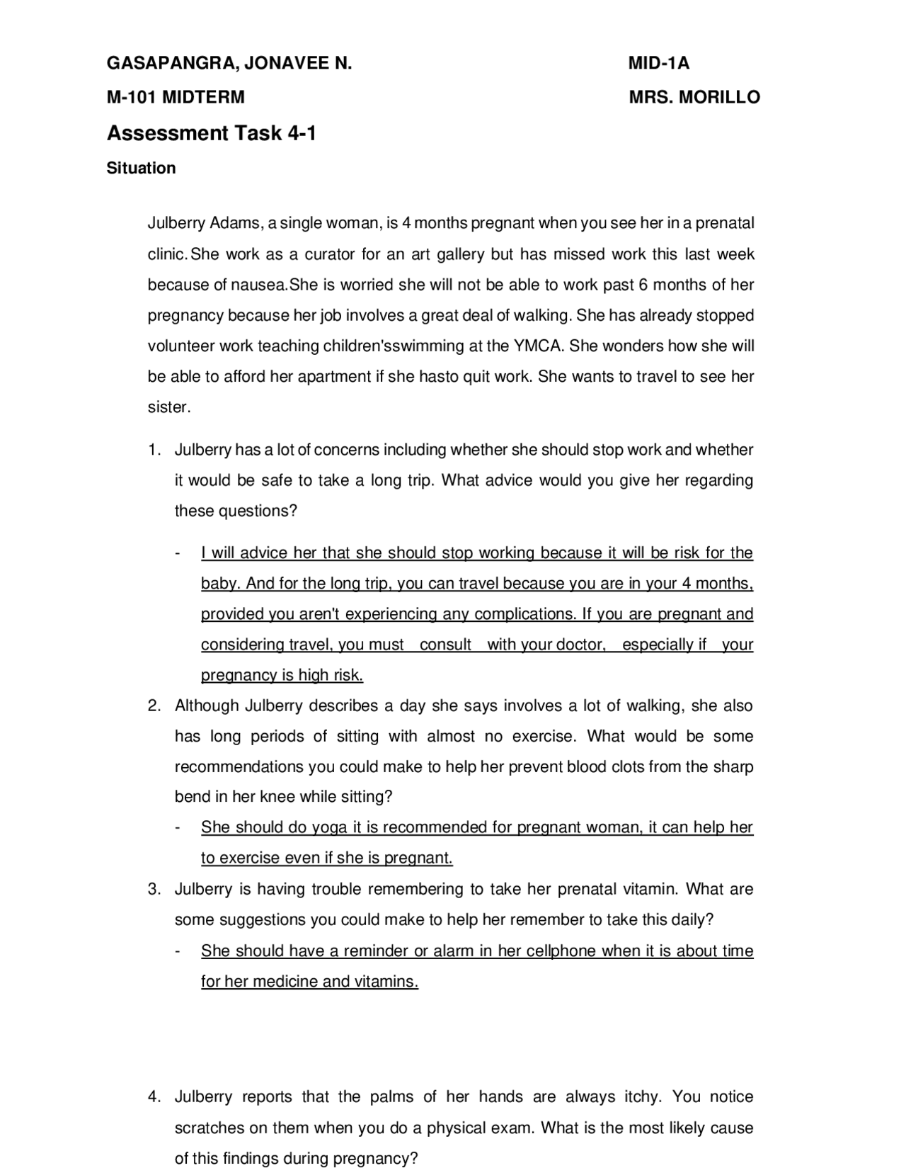 Answer For You Assignments Clinical Medicine Docsity