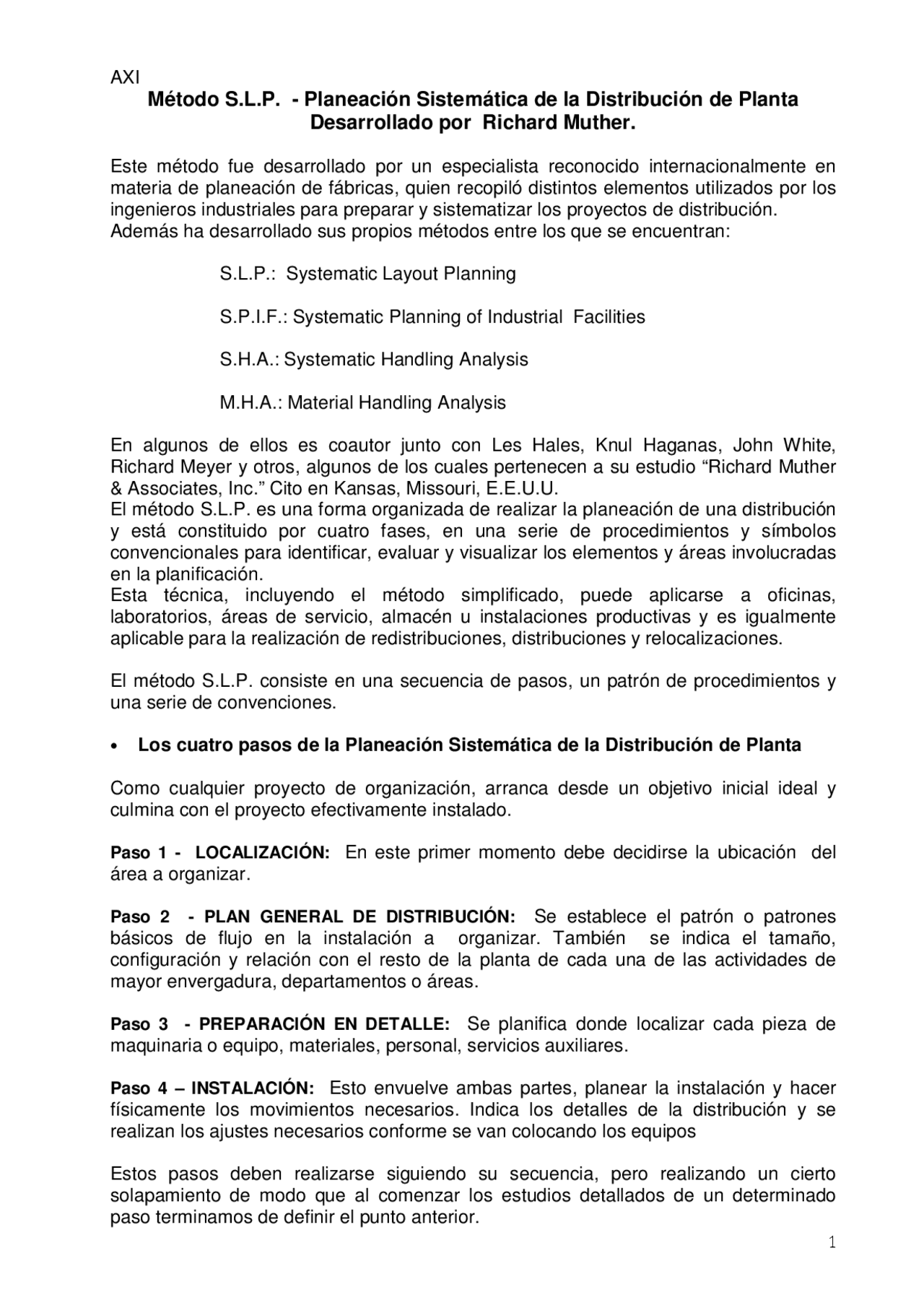SLP método de diagrama de relaciones | Apuntes de Ingeniería Industrial ...