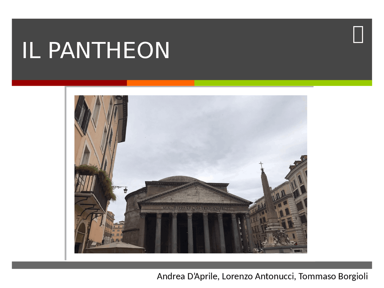 POWER POINT PANTHEON | Slide di Elementi di storia dell'arte ed ...