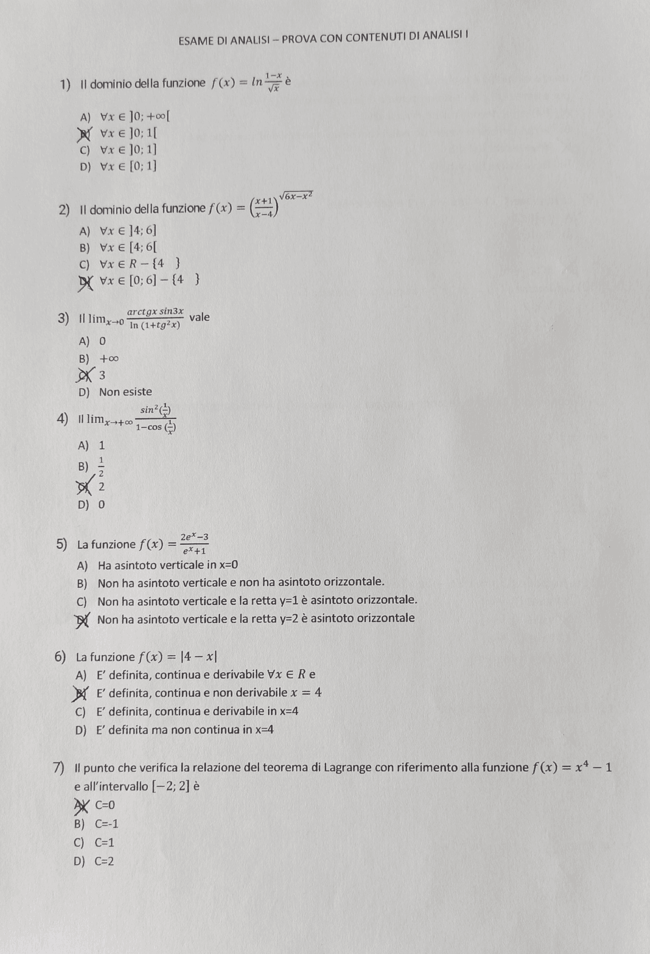 Elaborato Analisi I Corretto E Superato Docsity
