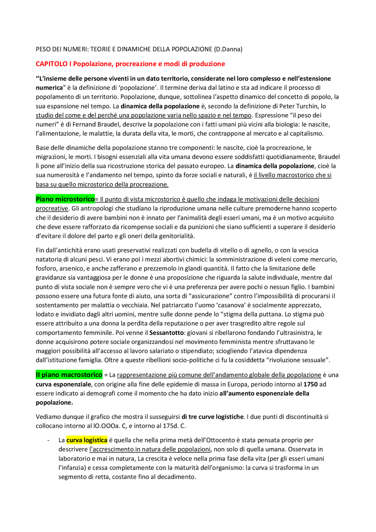 Peso Dei Numeri Riassunto Docsity