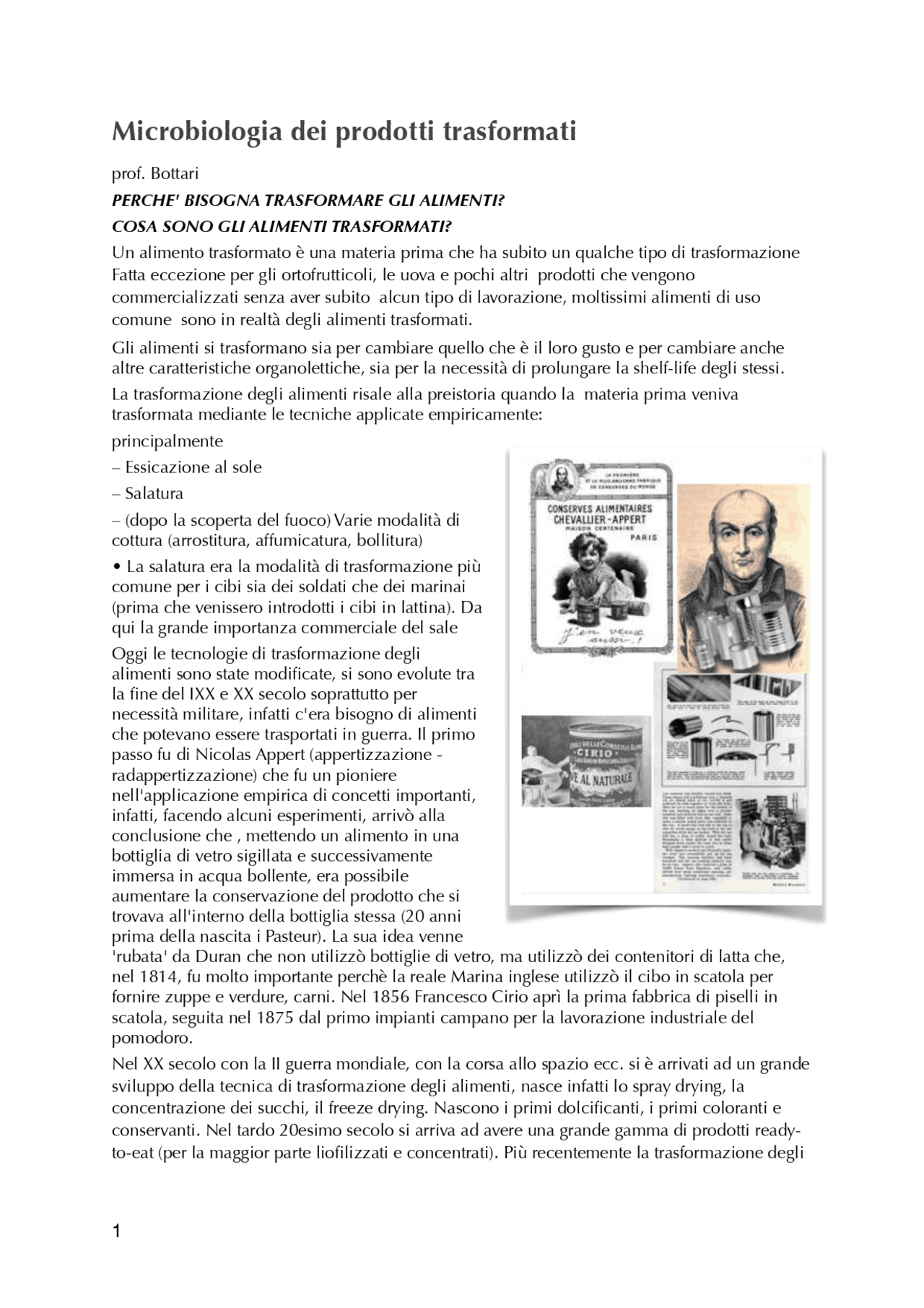MICROBIOLOGIA DEI PRODOTTI FERMENTATI - Docsity