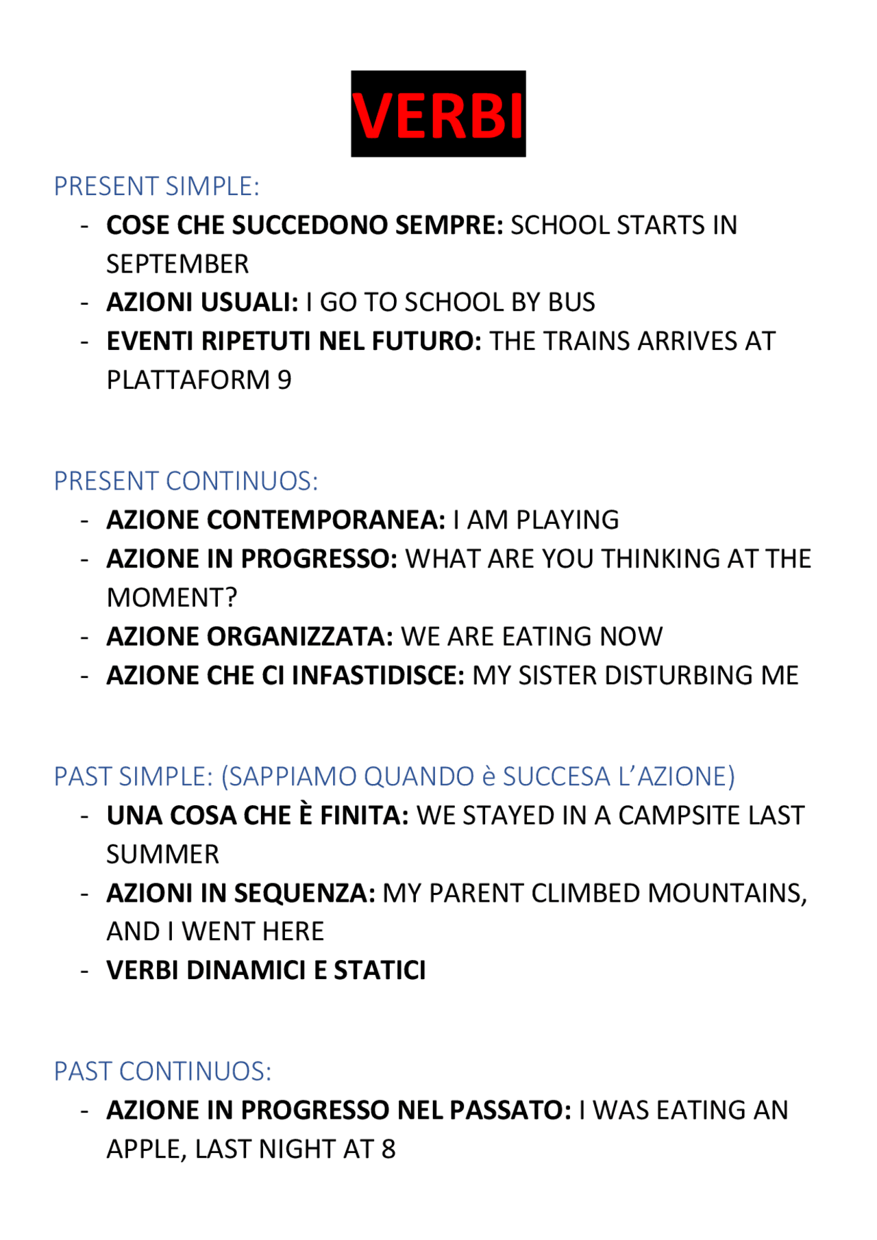 Regole Di Inglese Generali Docsity