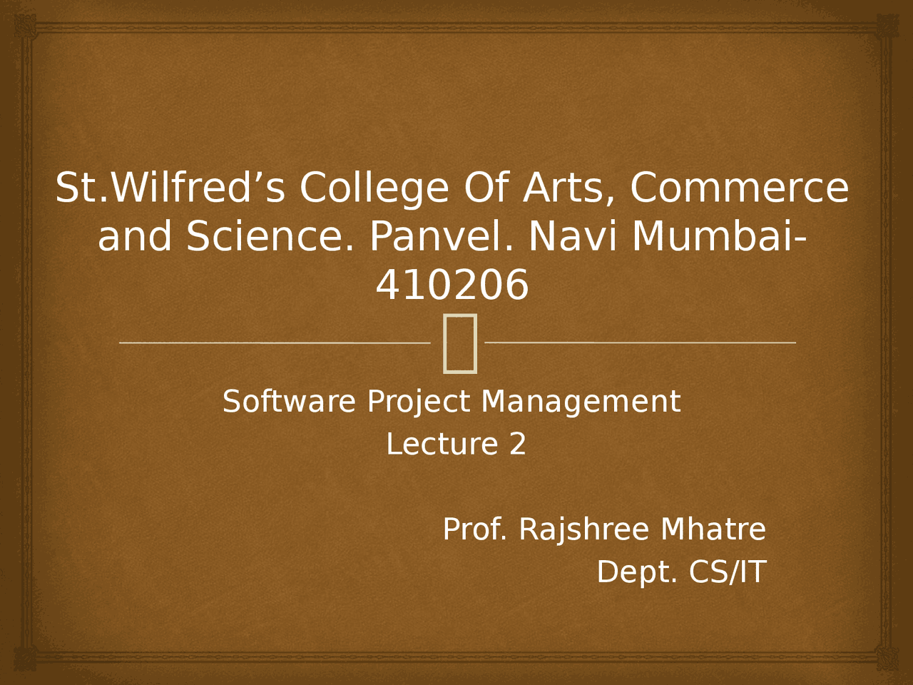 Software Project Management - Docsity