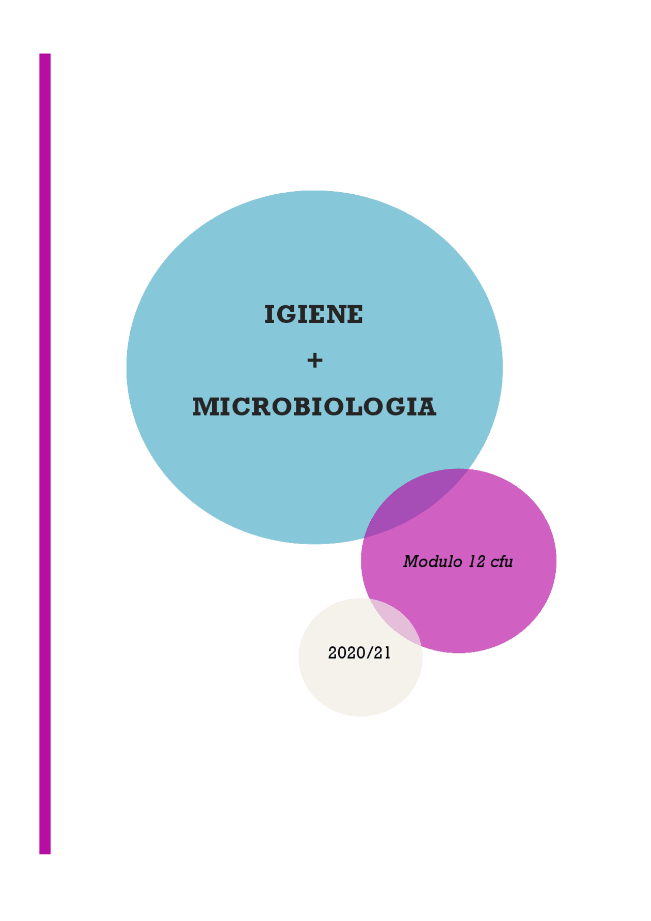 Modulo Completo 12 CFU Igiene + Microbiologia - Docsity