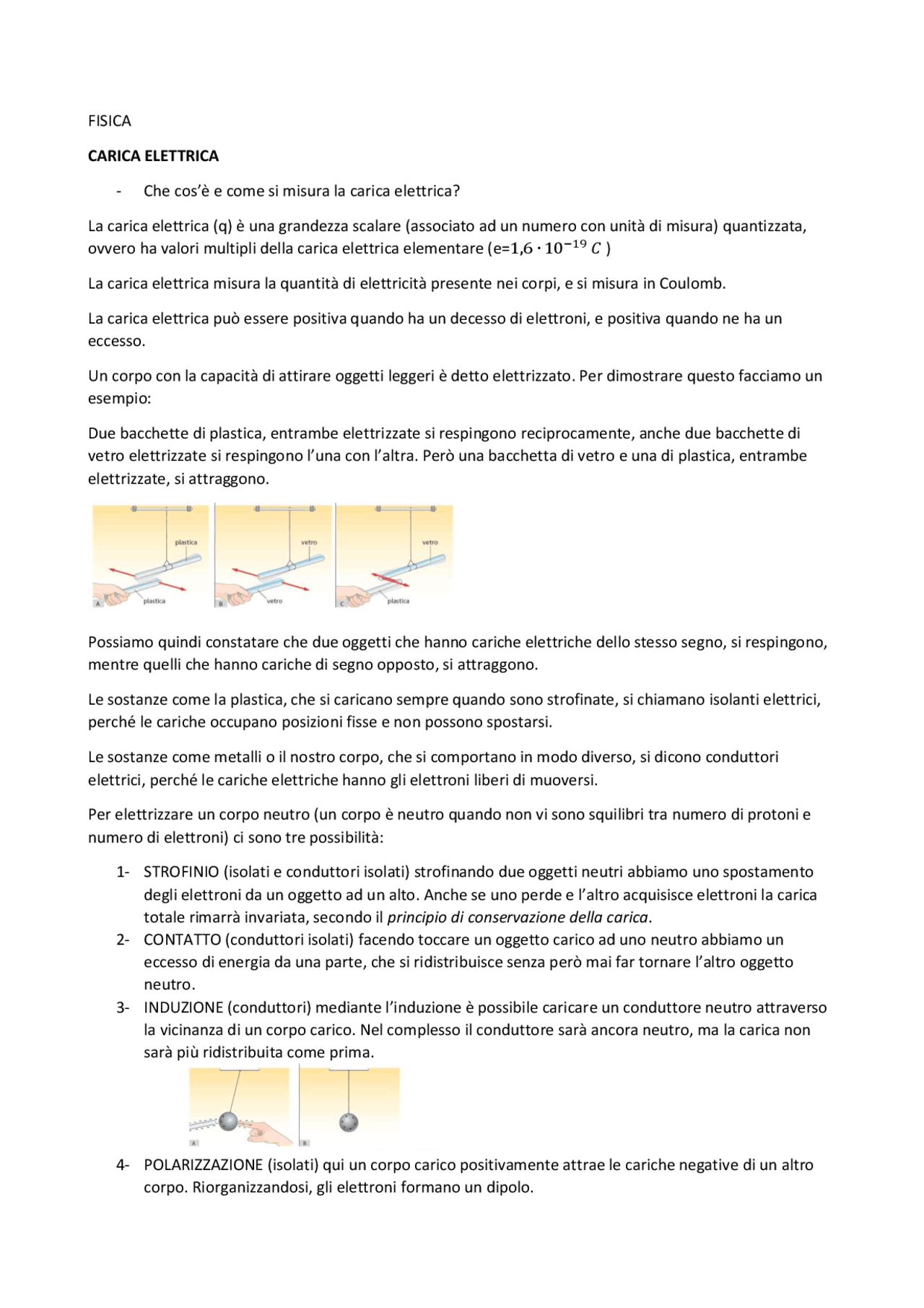 Riassunto Programma Di Fisica Docsity