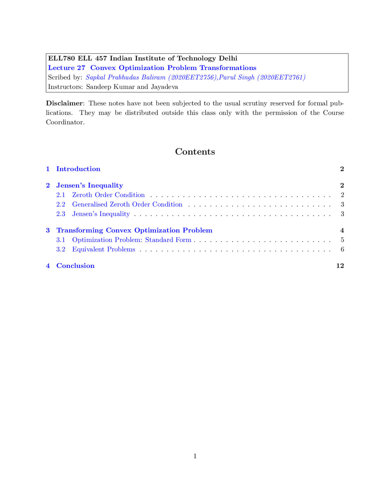 Optimization Book For The Convex Optimization Docsity