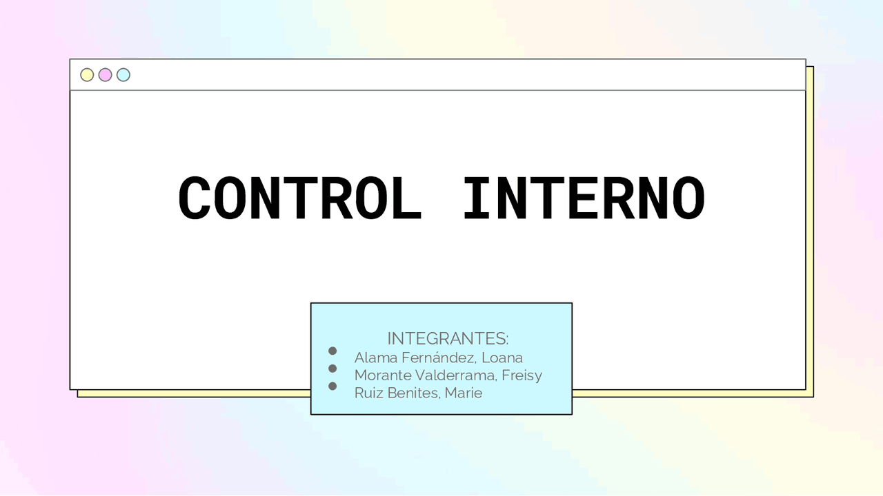 Clase de el control interno - Docsity
