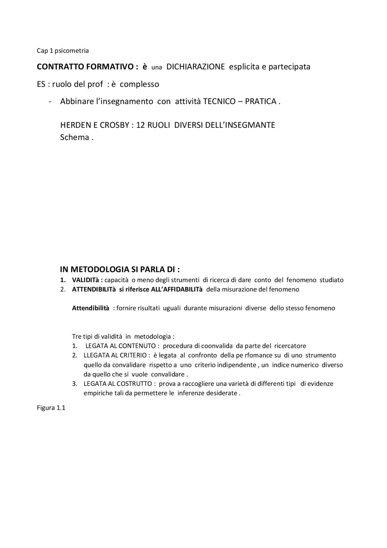 Psicometria riassunto primo modulo - Docsity