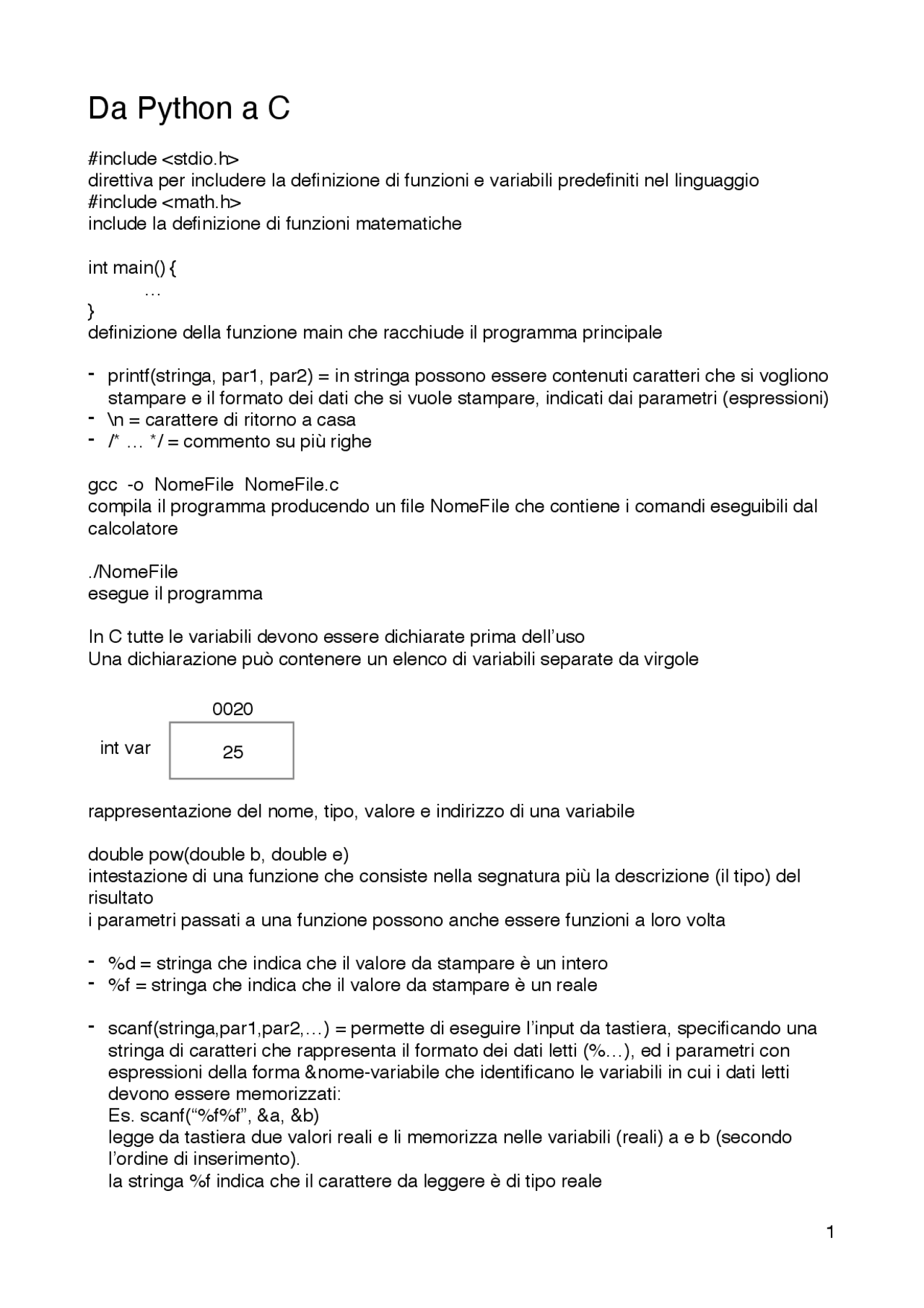 Tecniche di Programmazione – Corso completo - Docsity