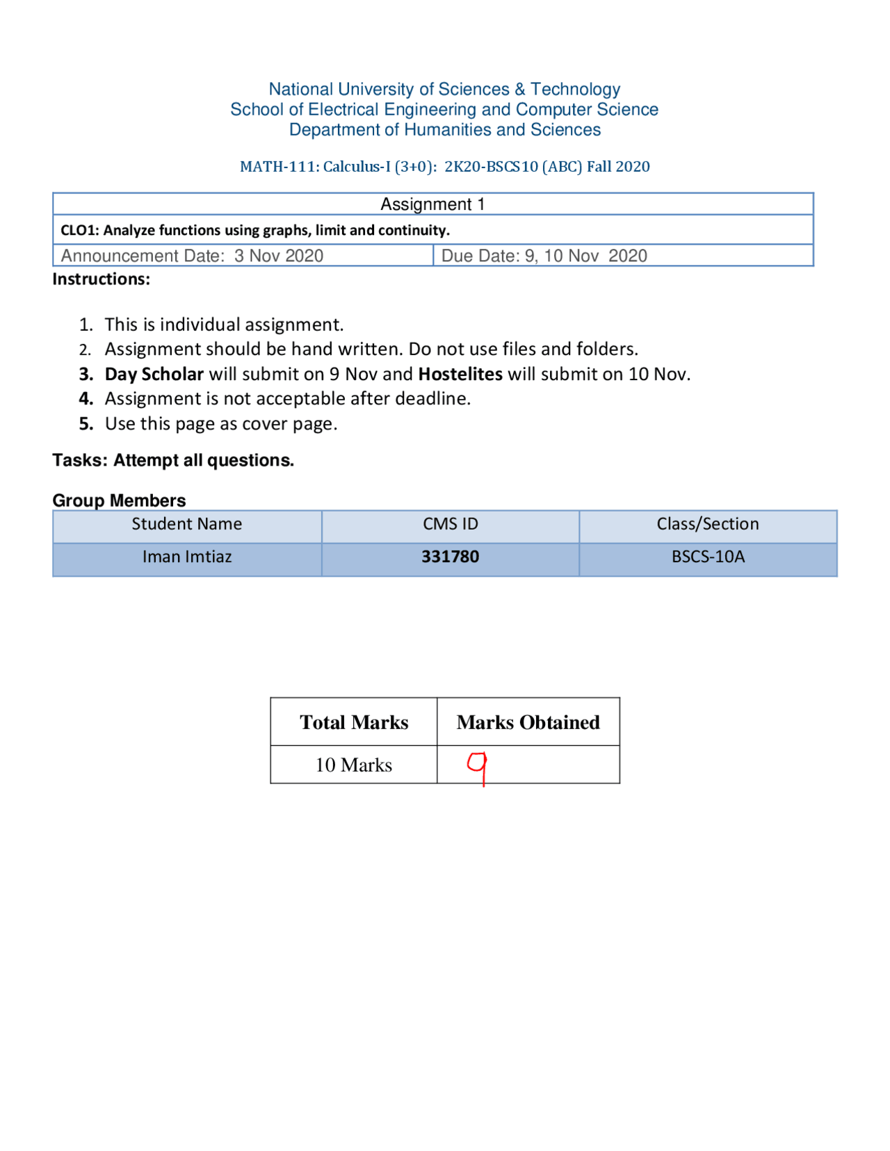 Write Domain Of Following Functions Assignments Calculus Docsity