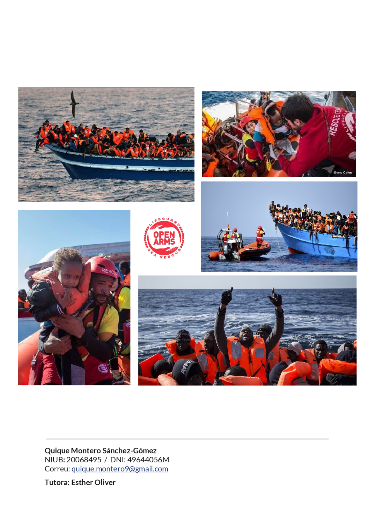 Operaciones de Open Arms en el Mediterráneo - Docsity