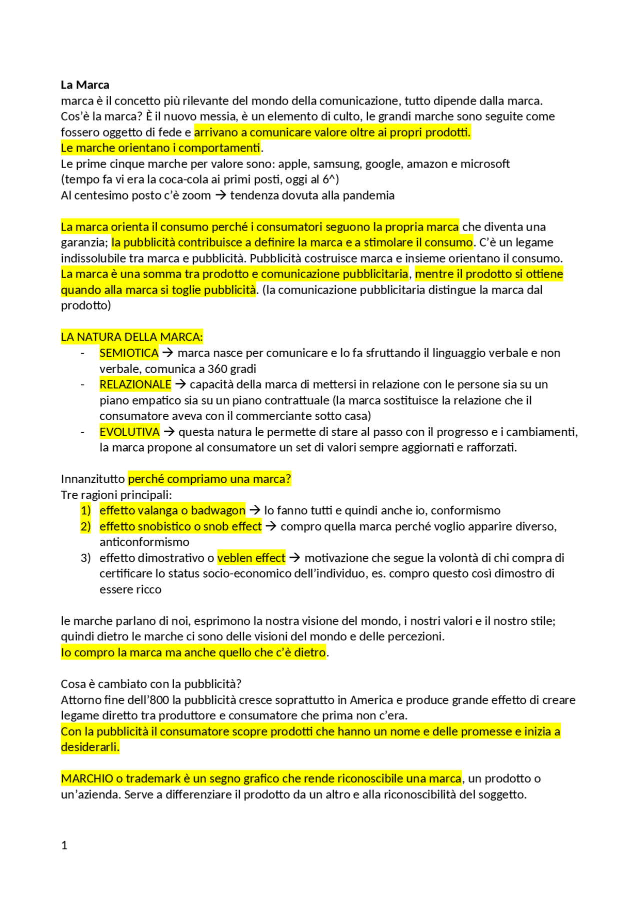 Economia E Tecniche Della Pubblicità Docsity