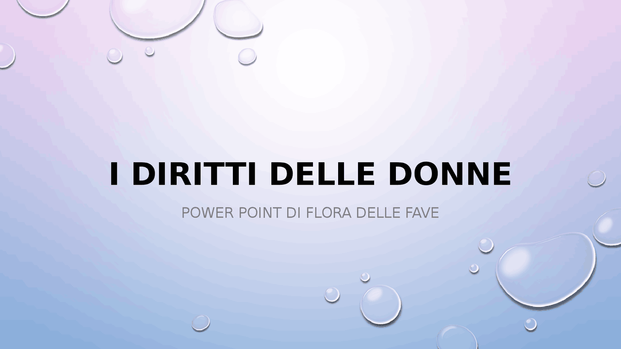I Diritti Delle Donne Docsity