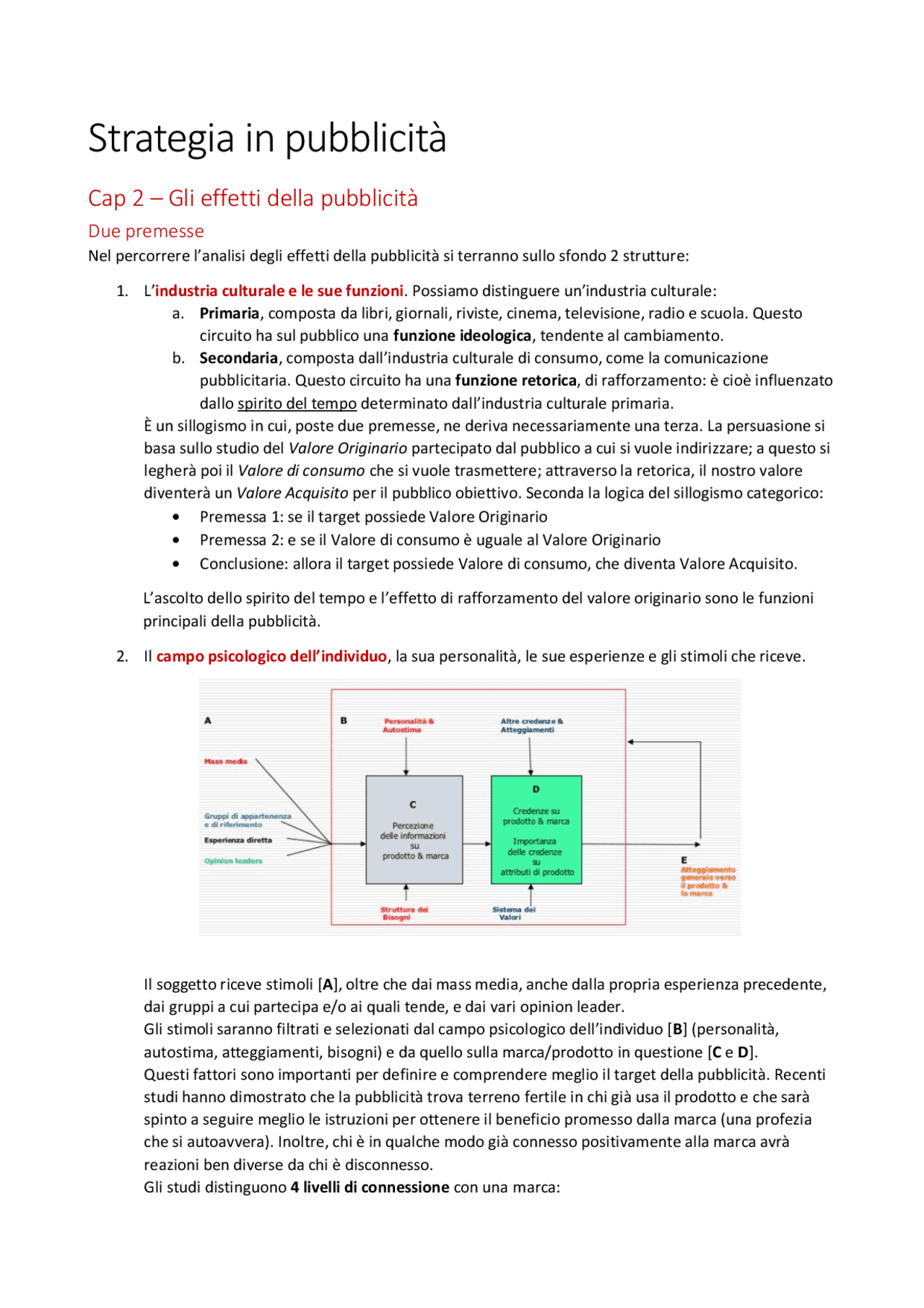 Strategia In Pubblicità Riassunto Docsity