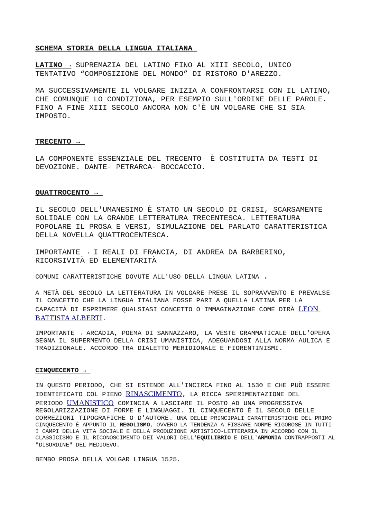 Storia Della Lingua Docsity