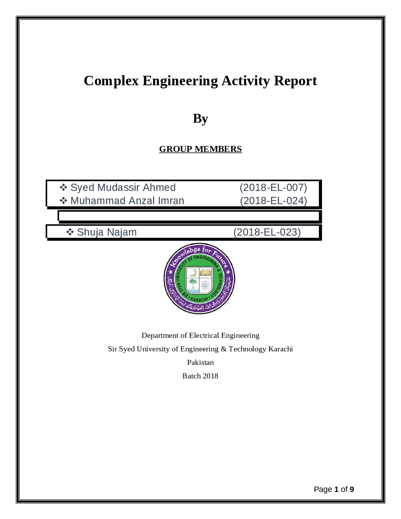 Electrical Power System Analysis Docsity