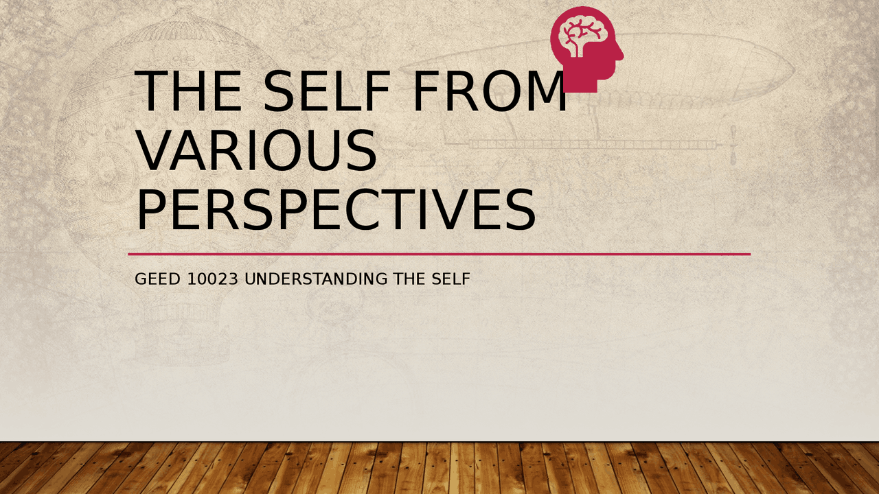 UNDERSTANDING THE SELF LESSON 2 | Slides Psychology | Docsity