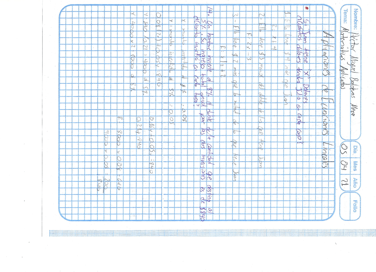 Matemáticas Aplicadas Docsity