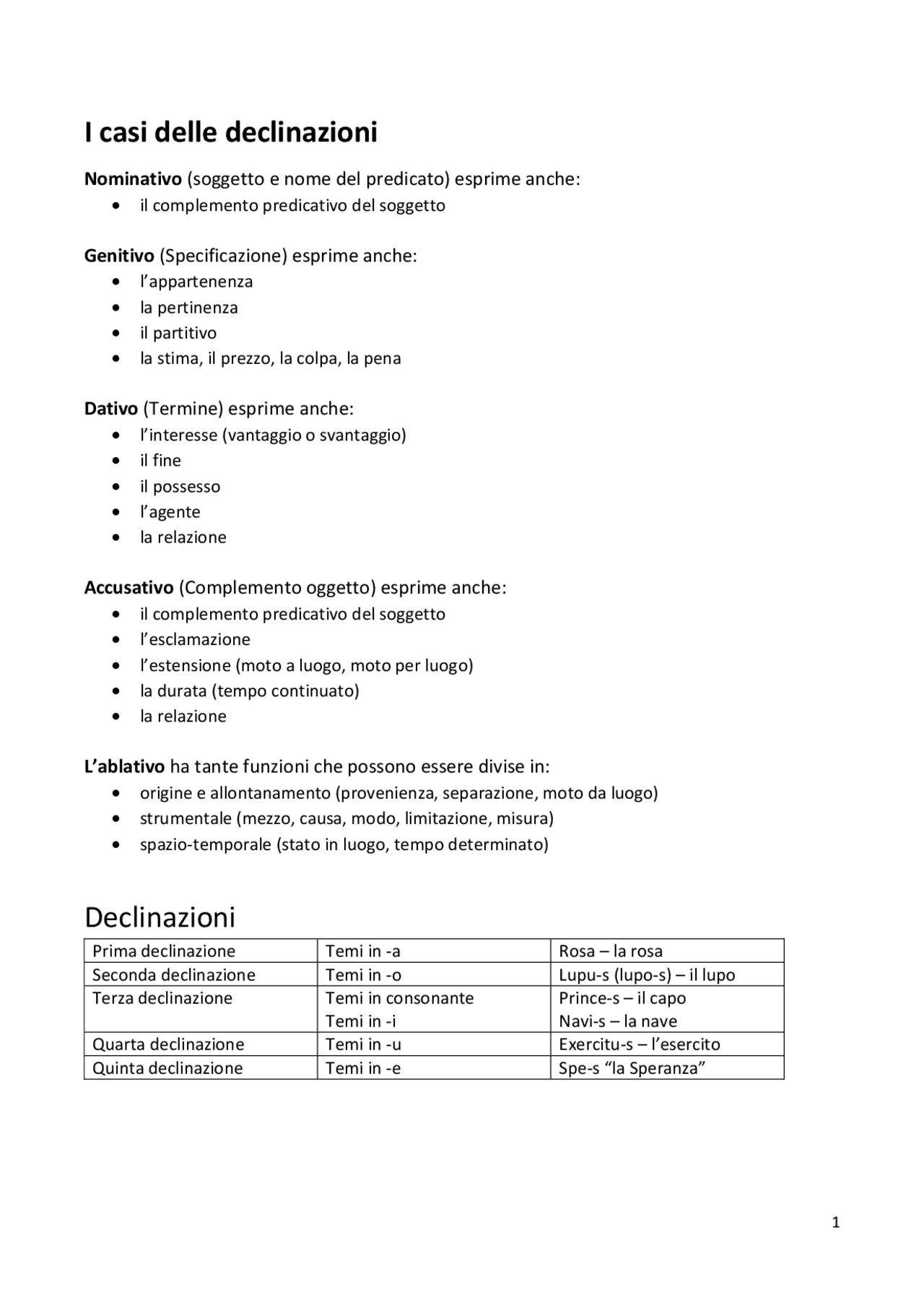 Appunti Di Latino 1 E 2 Liceo Scientifico Appunti Di Latino Docsity