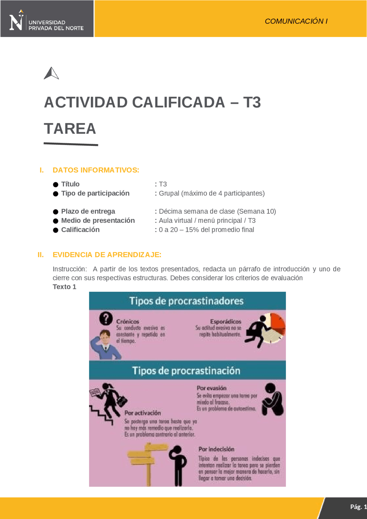 T3 Comunicacion 1 Upn Exámenes De Comunicación Docsity
