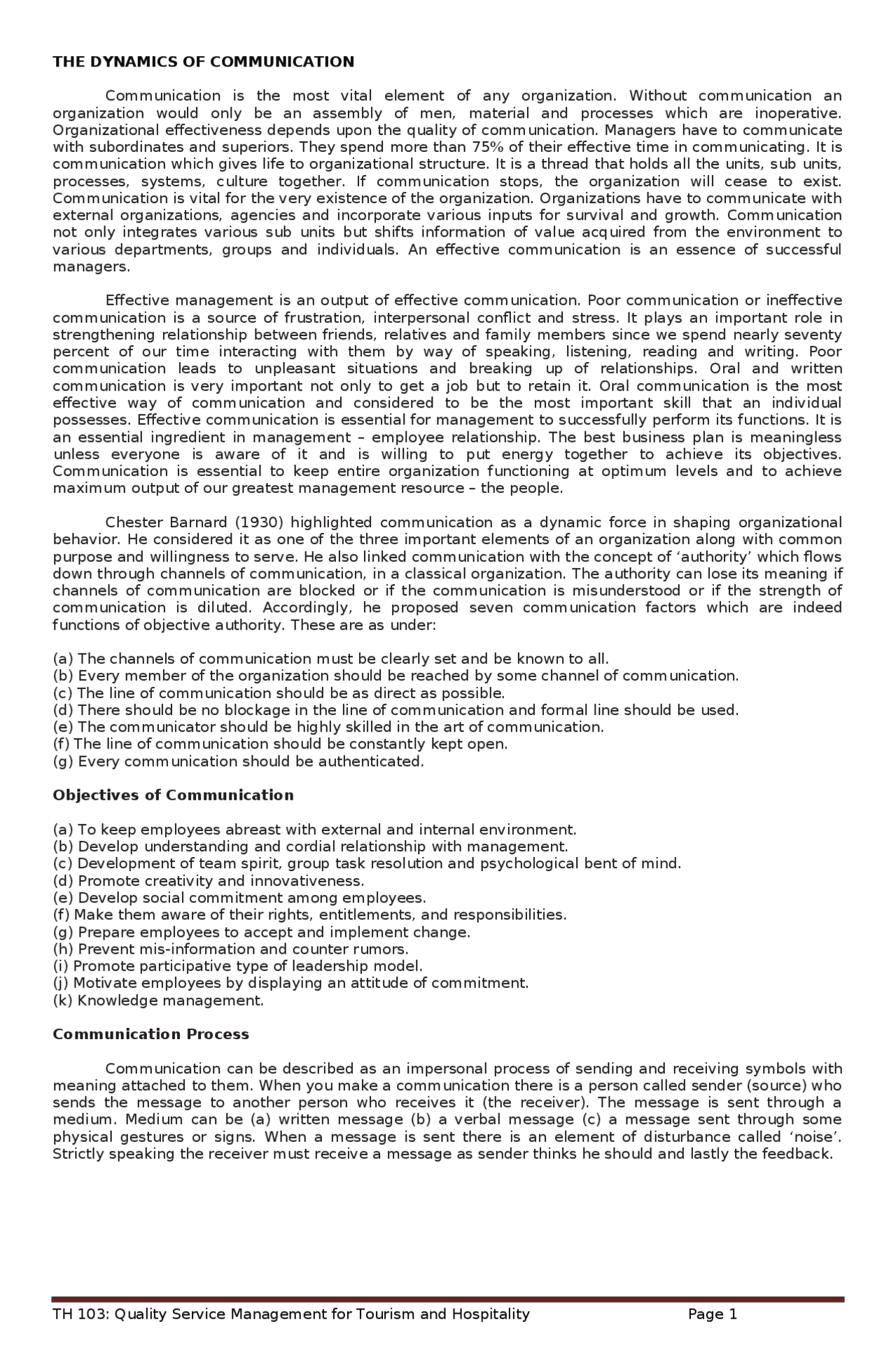 What Is Communication Docsity