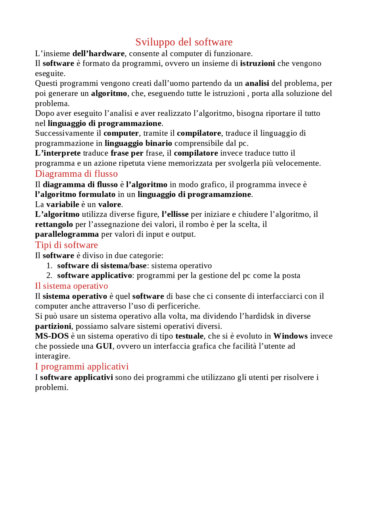 Riassunto Informatica Scienze Motorie L 22 Unipegaso Lez6 Docsity