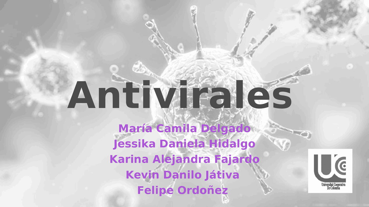 Antivirales y como usarlos en cualquier situacion - Docsity