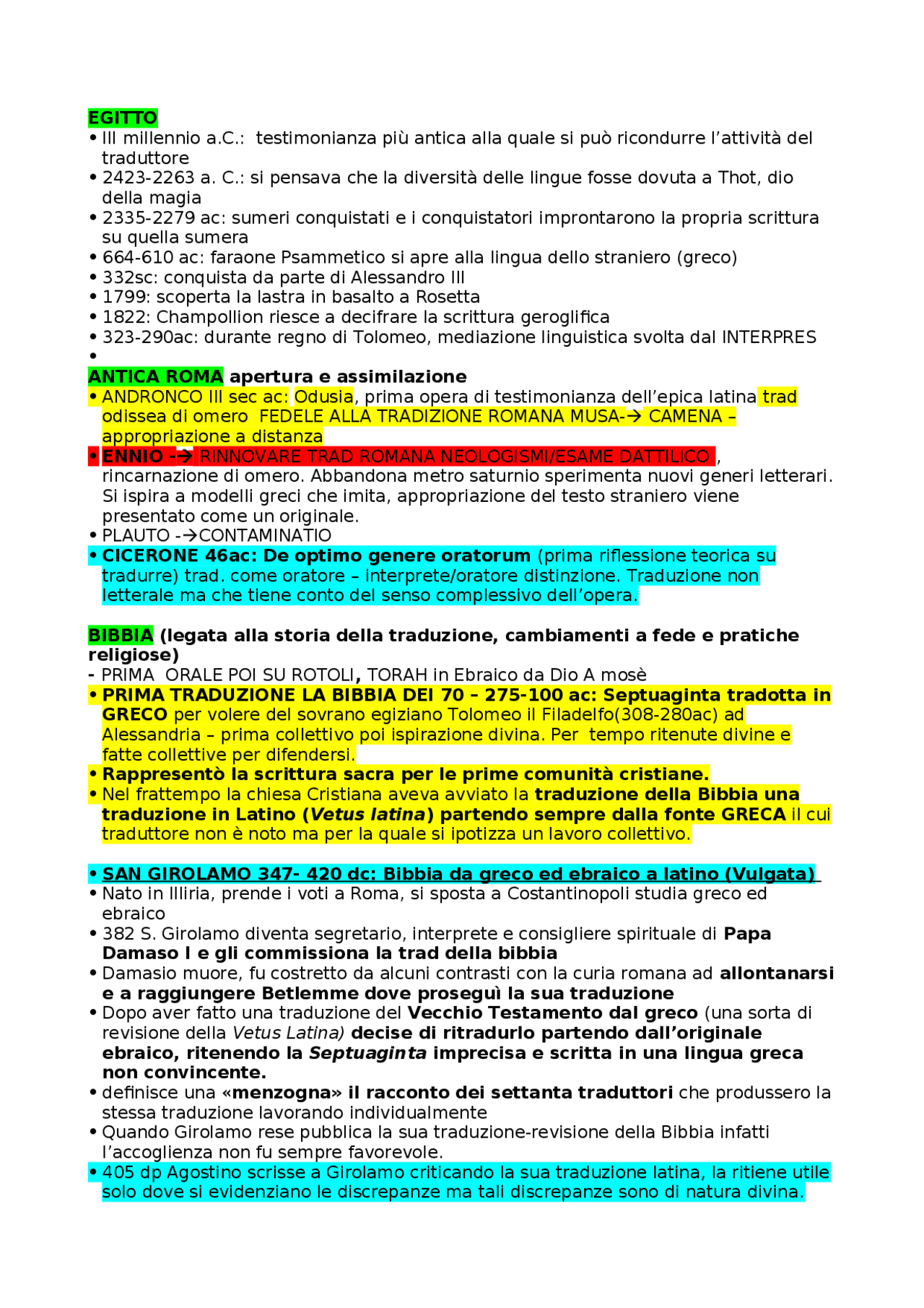 Teoria E Prassi Traduzione E Interpretariato Docsity