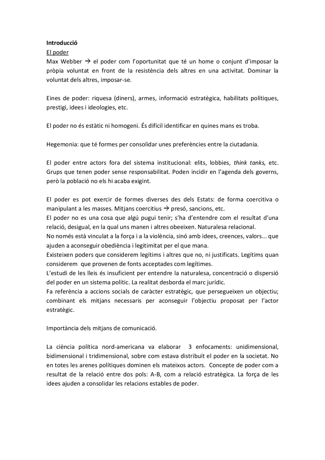 Apunts Ciència Política 3 Docsity