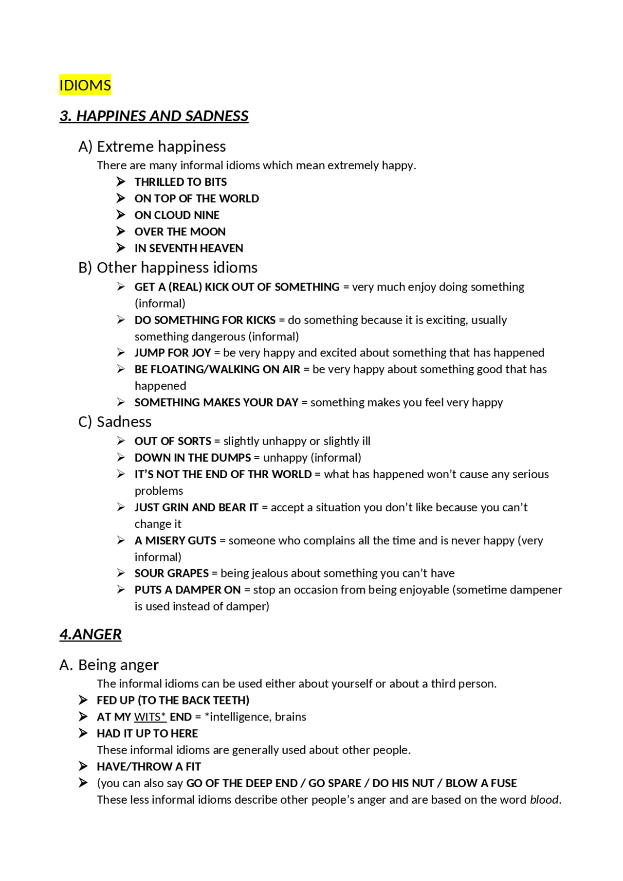 English Idioms In Use Intermediate Docsity