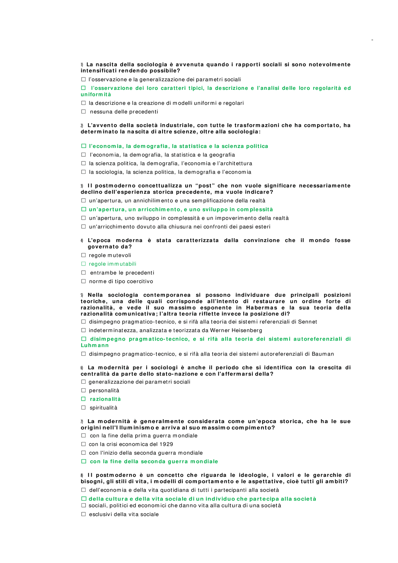 Test Completo Modulo 2 Docsity