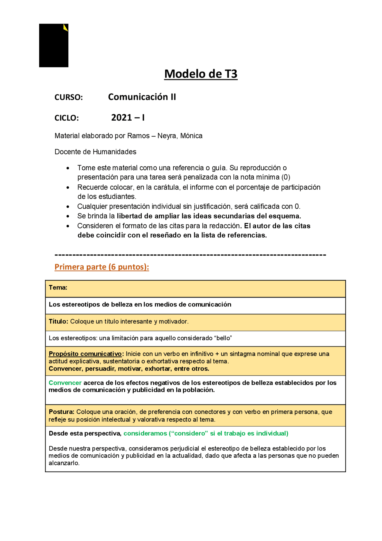 T3 Modelo De Comunicación Upn Docsity