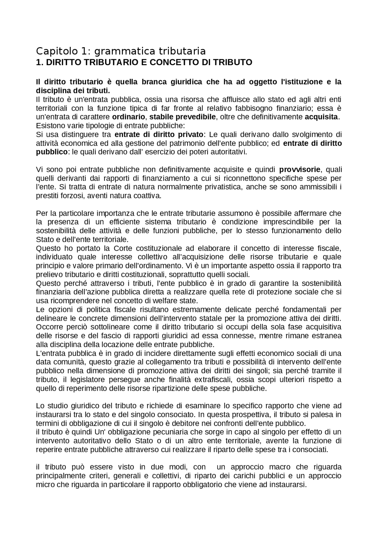 Manuale Di Diritto Tributario Docsity
