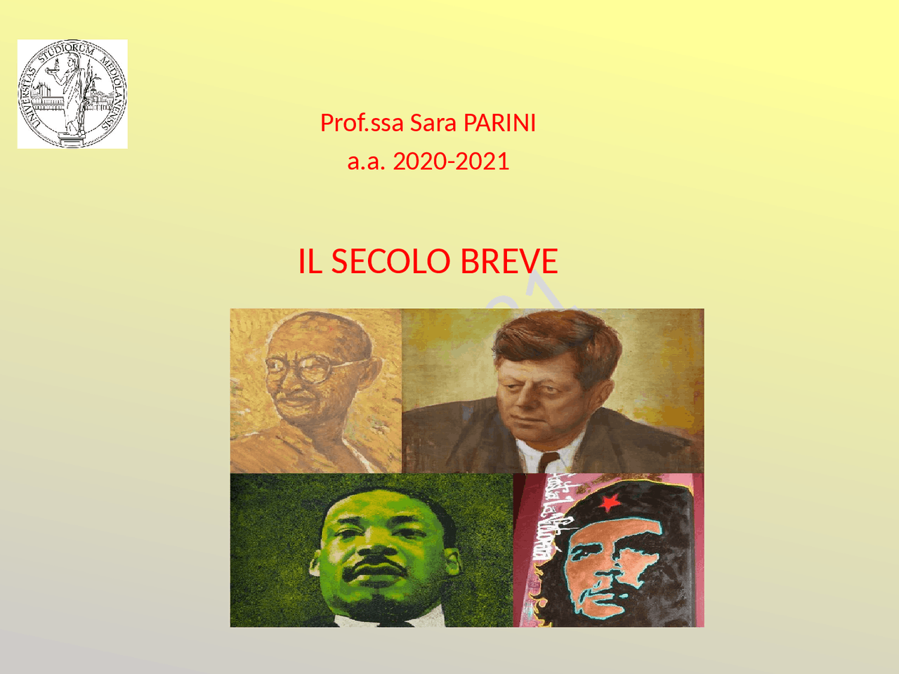 NOVECENTO - il secolo breve - slide e appunti - Docsity