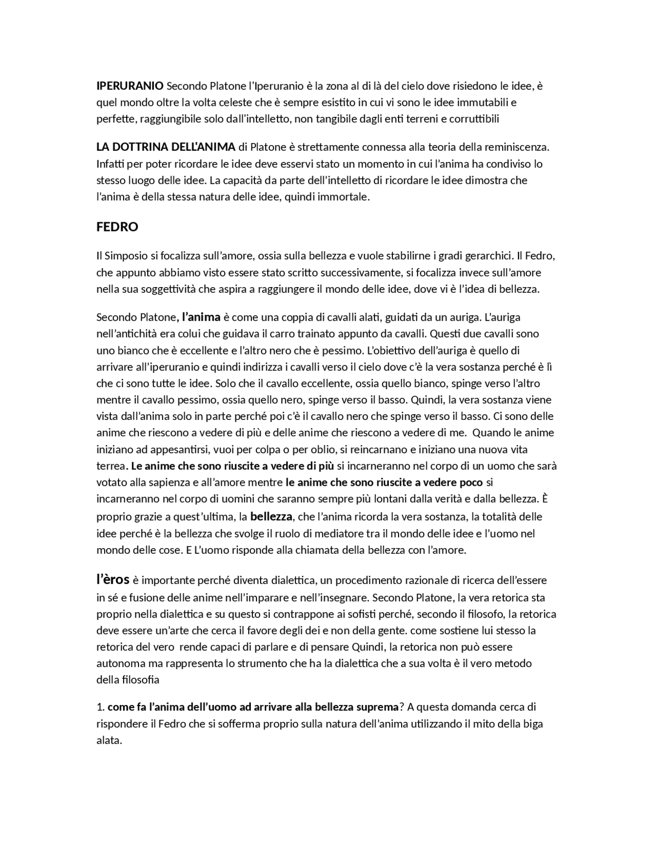 Filosofia Fedro E Simposio Docsity