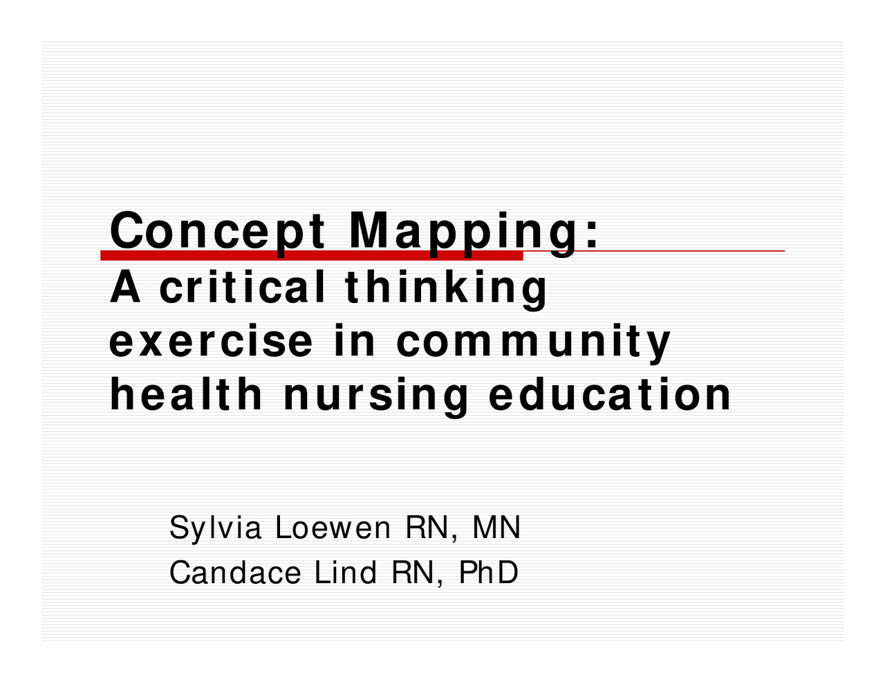 Examples of concept maps by Nursing Students - Docsity