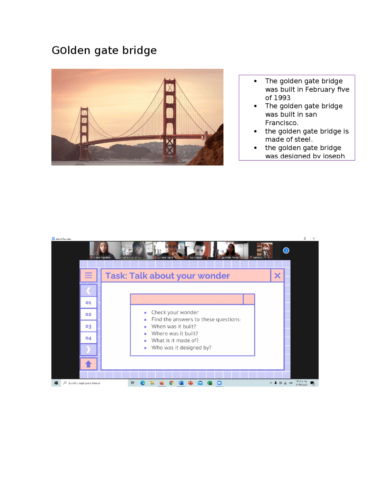 Golden gate bridge yes - Docsity