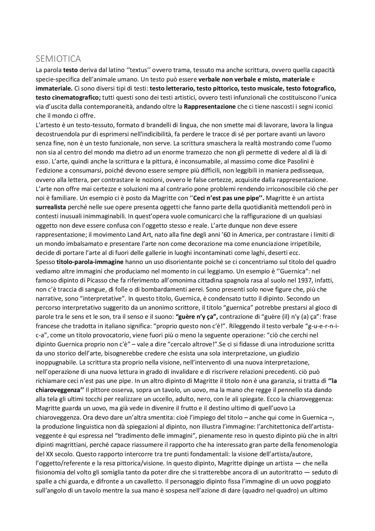 Riassunti Di Semiotica Del Testo Docsity