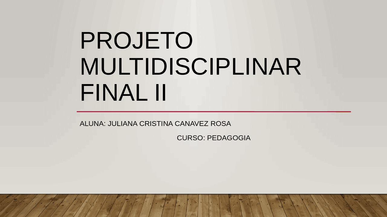 Slides Projeto Multidisciplinar Docsity