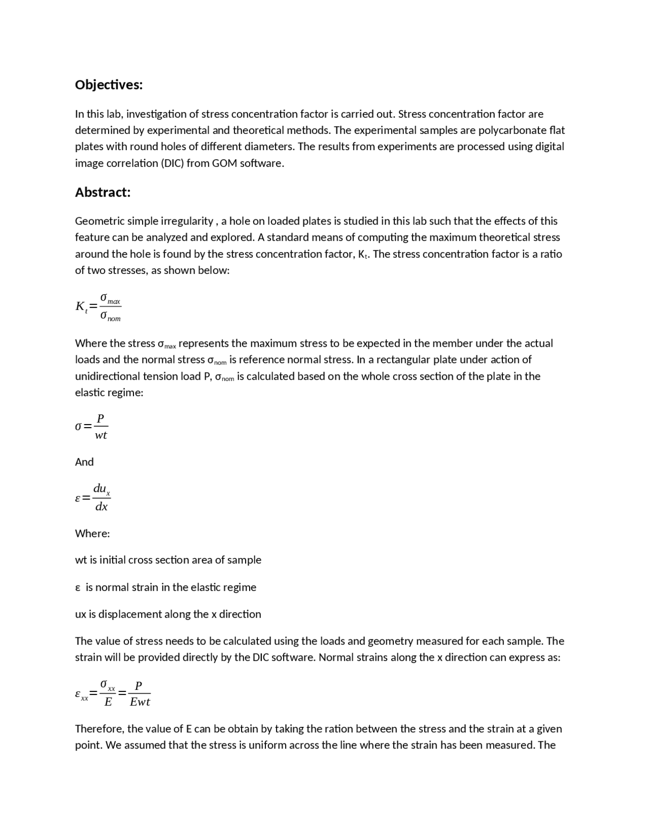 The Objectives Of This Experiment Was To Investigate Beam Vibration