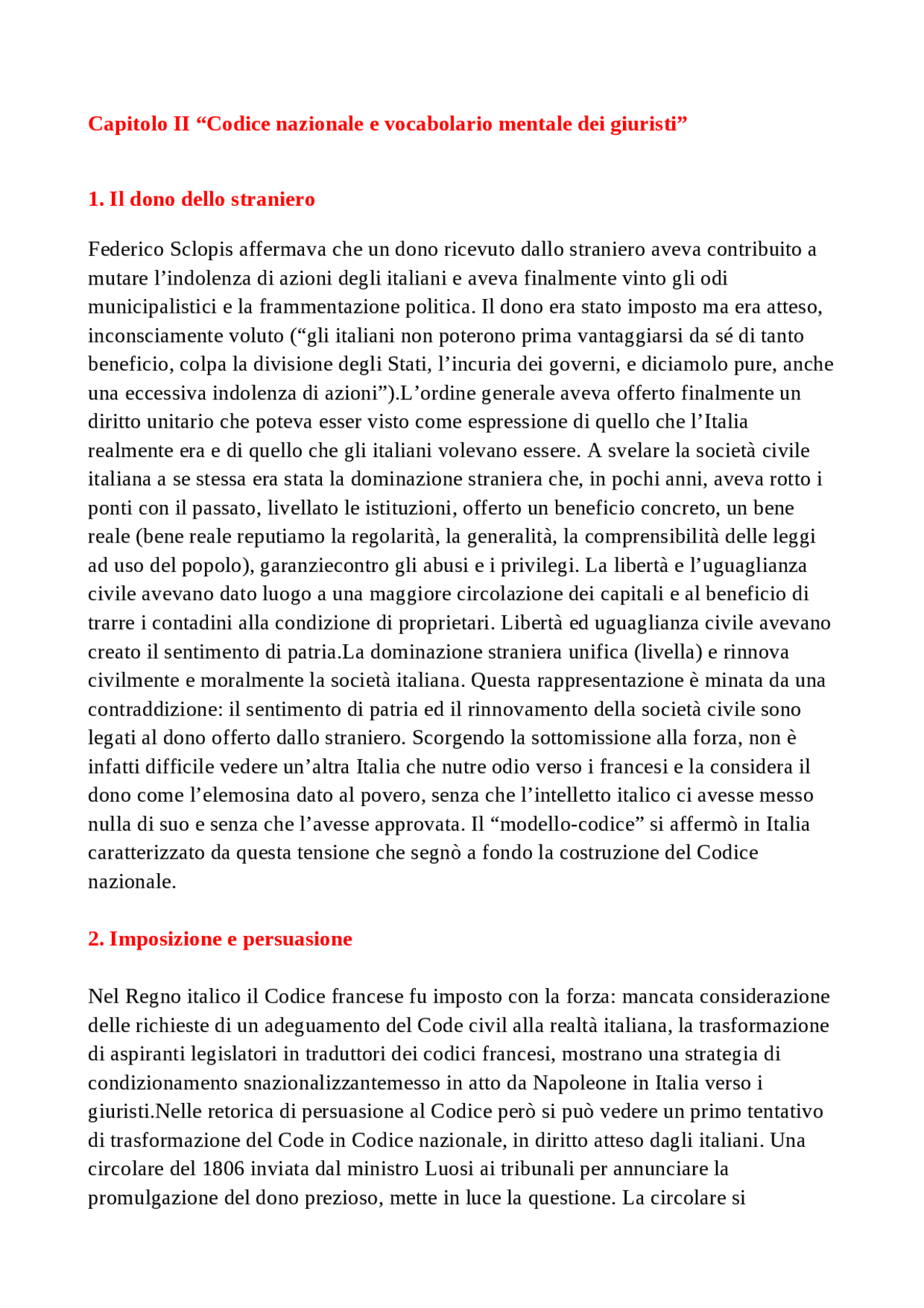 Storia Delle Codificazione Cazzetta Docsity