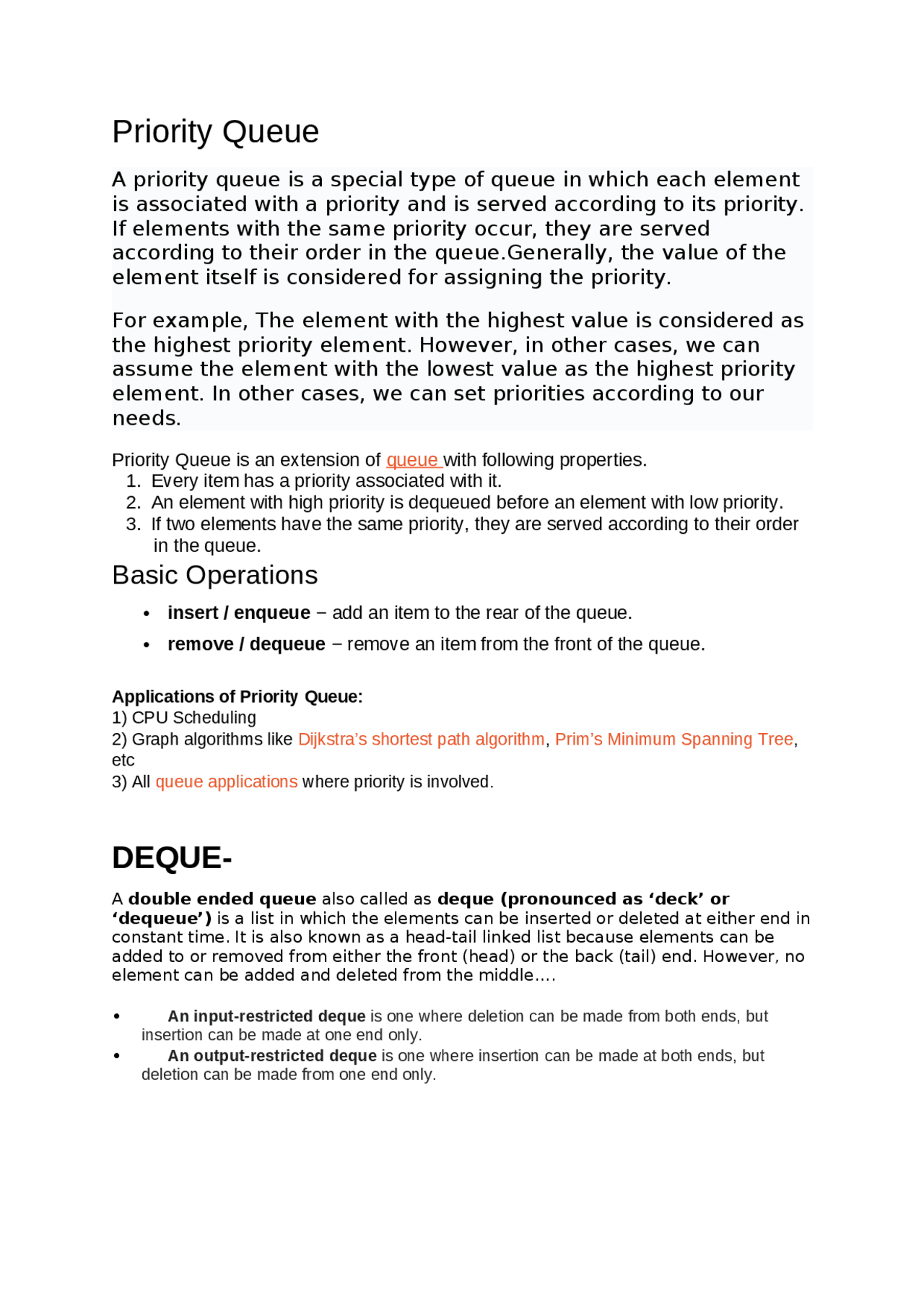 Module 2 Calicut University Data Structure Note Docsity