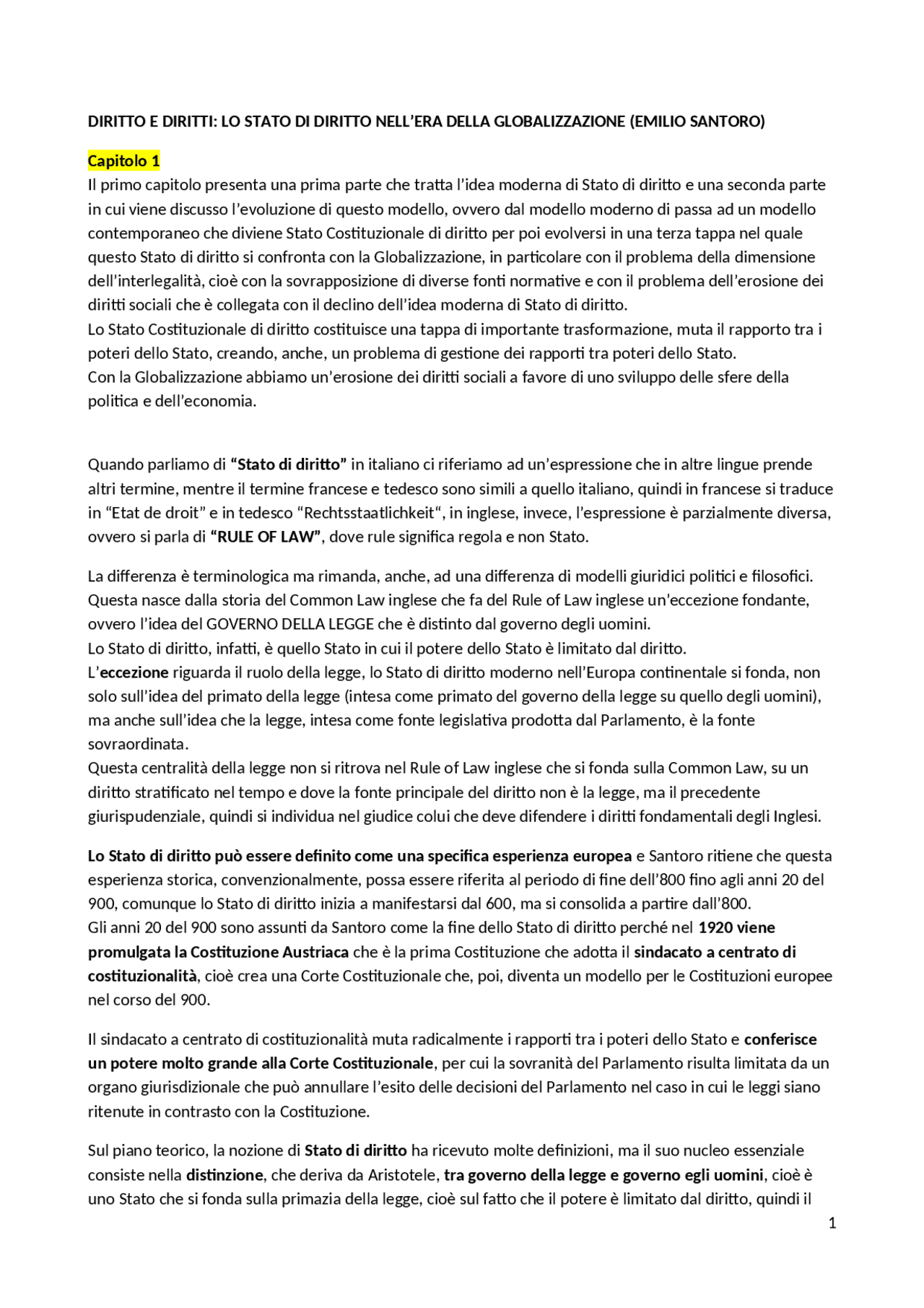 Dispense Diritto E Diritti Docsity