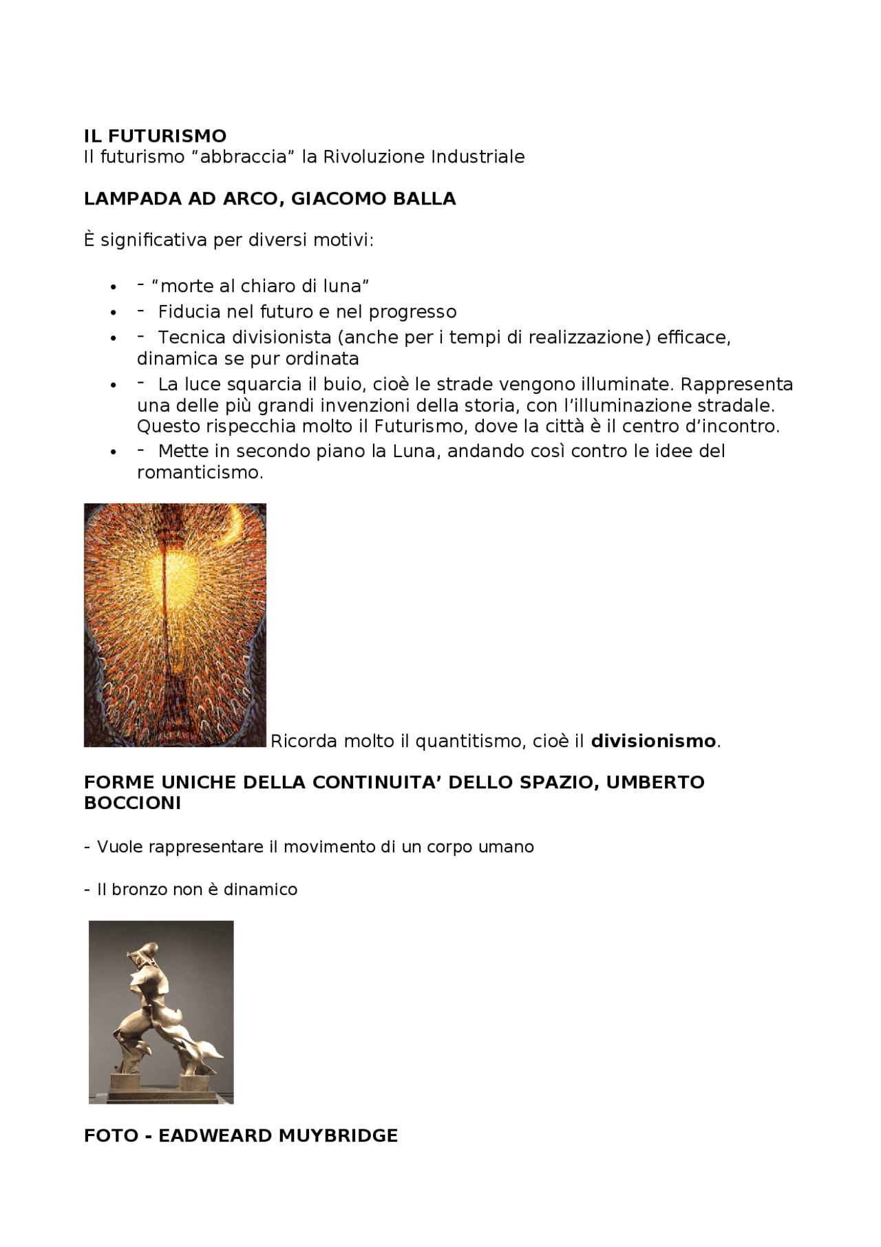 Il Futurismo Docsity