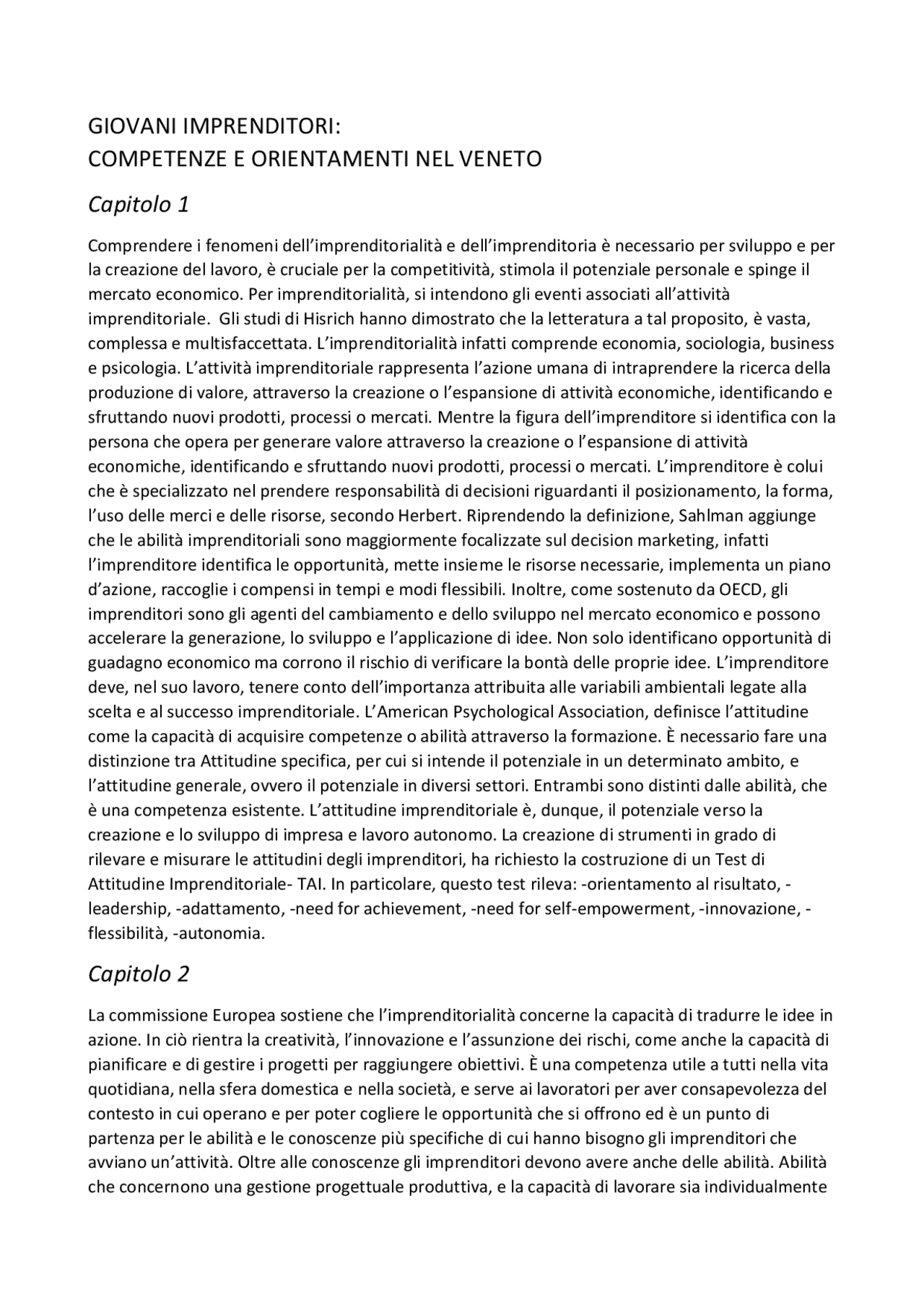 Giovani Imprenditori Docsity
